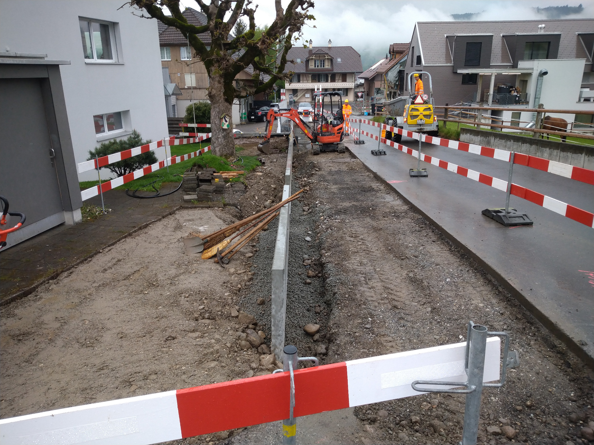 Neubau Gehweg entlang Chäsereiweg | Gemeinde Wichtrach